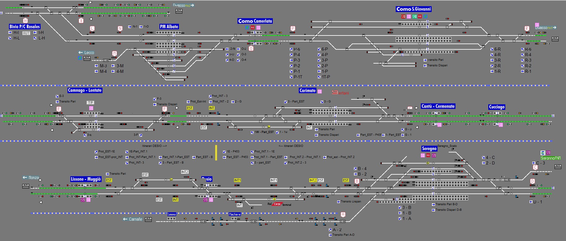 Le soste dei treni merci devono essere gestite dal giocatore ...